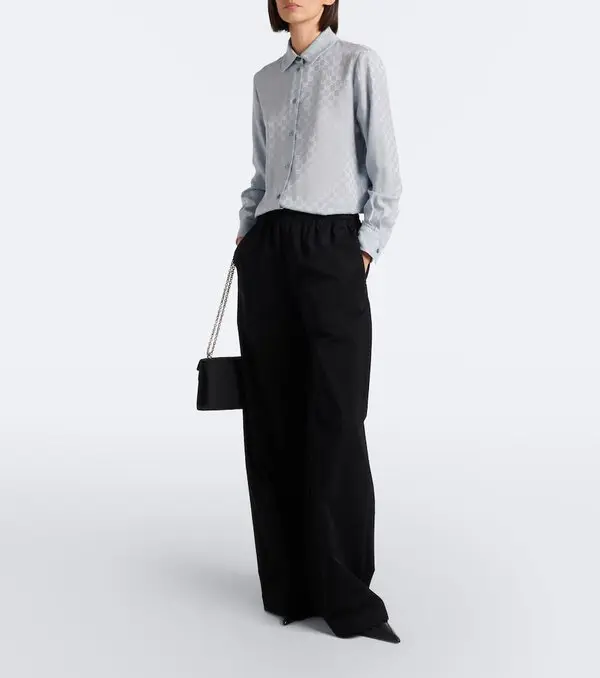 Gucci Gg Silk Jacquard Shirt