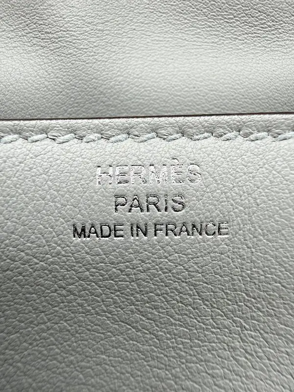 Hermès Kelly Bleu Glacier/ Vert Maquis Swift Palladium Hardware