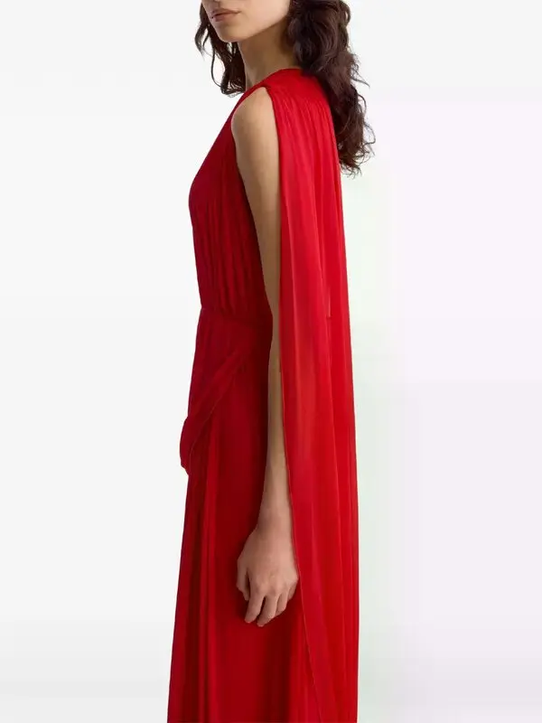 FFORME Kahlo Asymmetric Draped Flared Maxi Dress