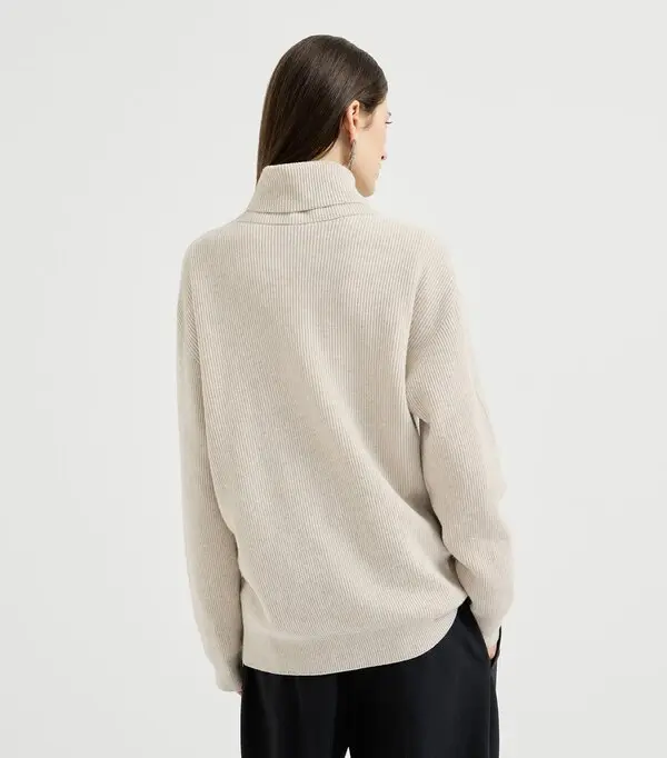 Brunello Cucinelli Cashmere Monili-detail Rollneck Sweater