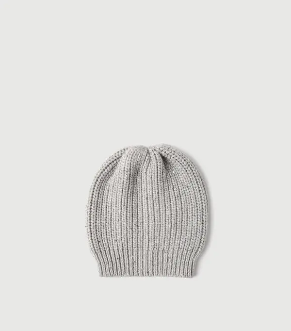 Brunello Cucinelli Silk-cashmere Embellished Beanie