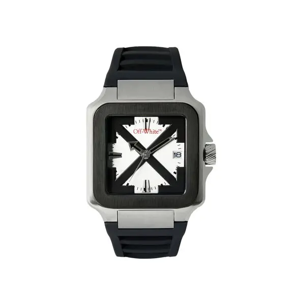 Off-White Proto Layer Silicone Watch 'stainless Steel - Silver