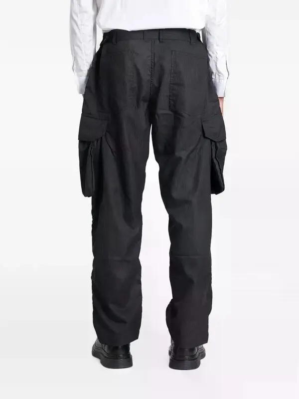 Comme Des Garçons Derby-stripe Cargo Pants