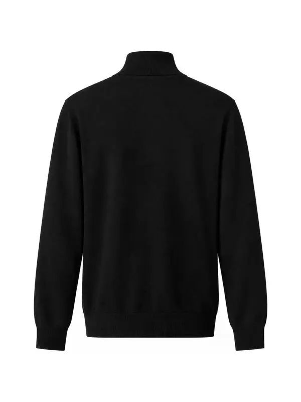 DIKTAT Roll-neck Wool Sweater - Black