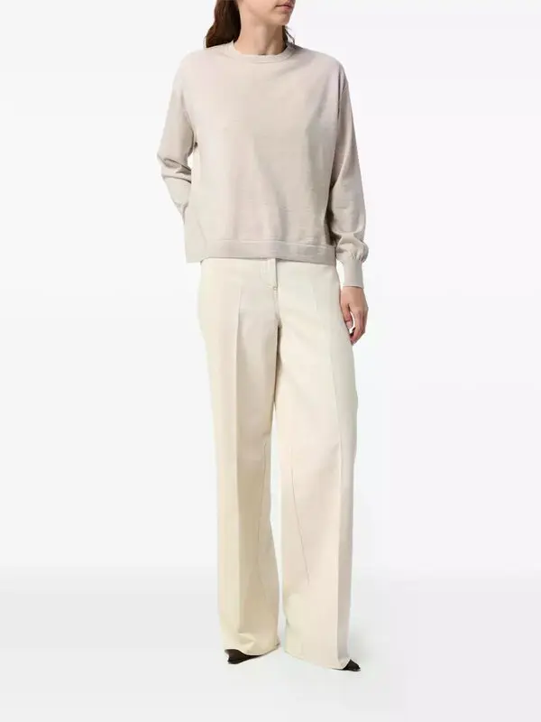 Agnona Crew-neck Long-sleeve Sweater