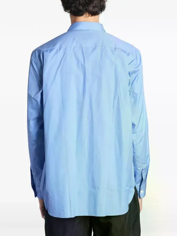 Comme Des Garçons Lace-panel Chest-pocket Shirt