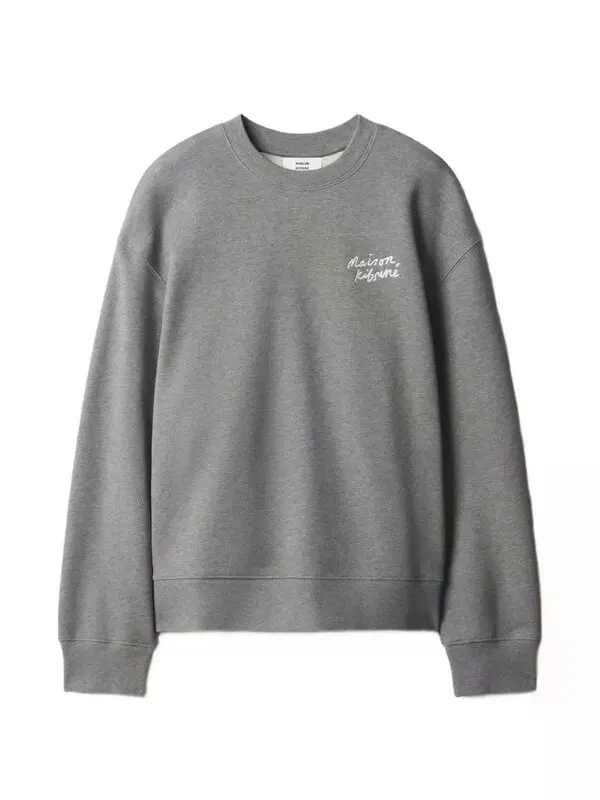 Maison Kitsuné Handwriting-embroidered Sweatshirt