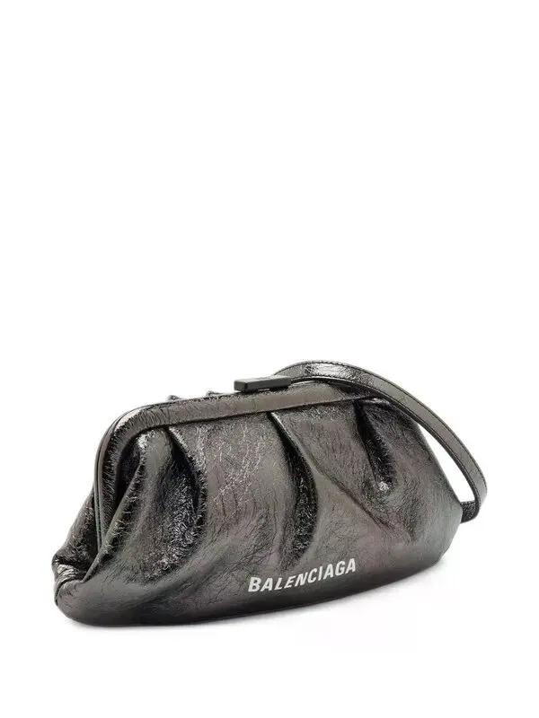 Balenciaga Xs Cloud Leather Clutch Bag