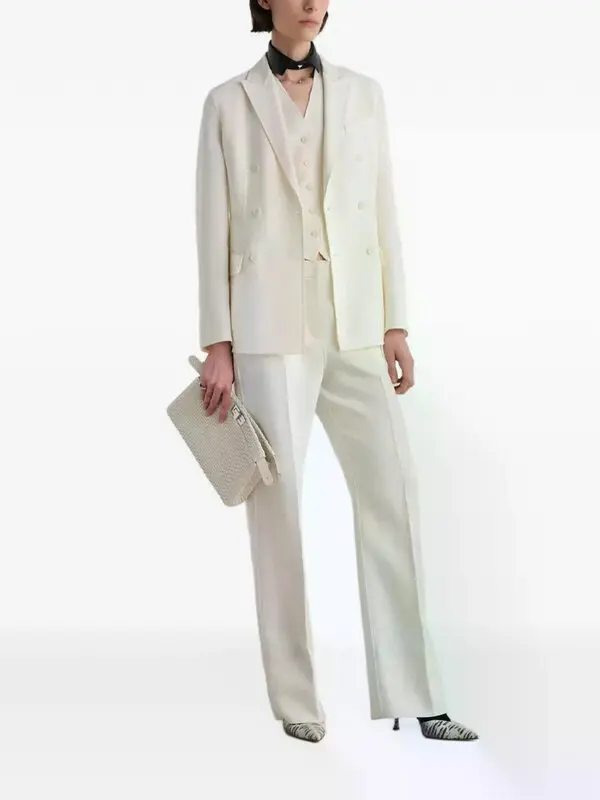 Fendi Ivory Wool Gilet - White