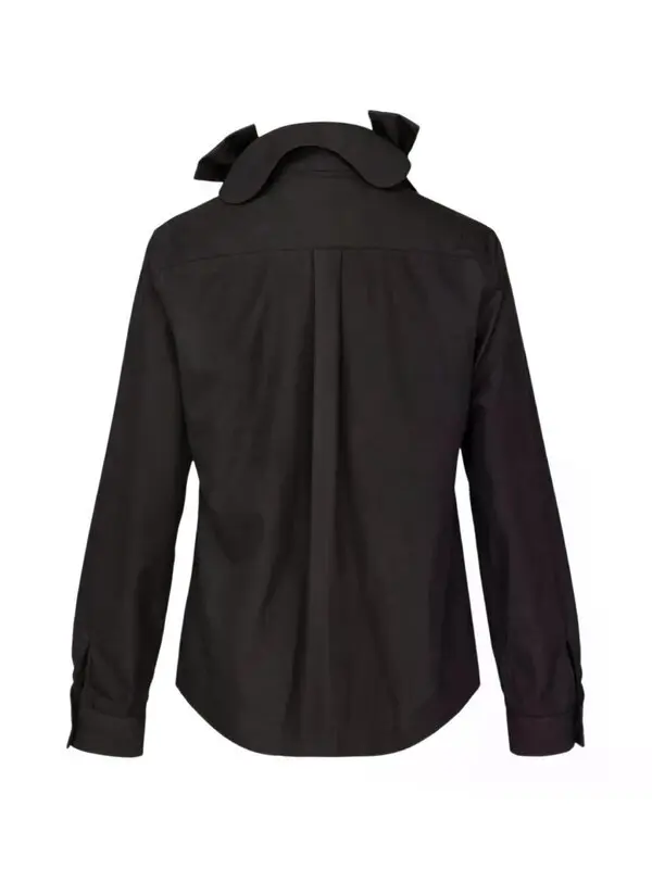 Noir Kei Ninomiya Bow-embellished Ruffled Shirt