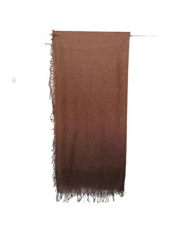 Faliero Sarti Gradient-effect Frayed-hem Scarf