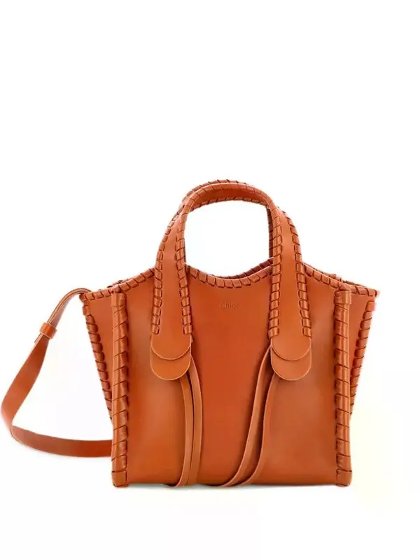 Chloé Mony Leather Small Tote Bag - Brown