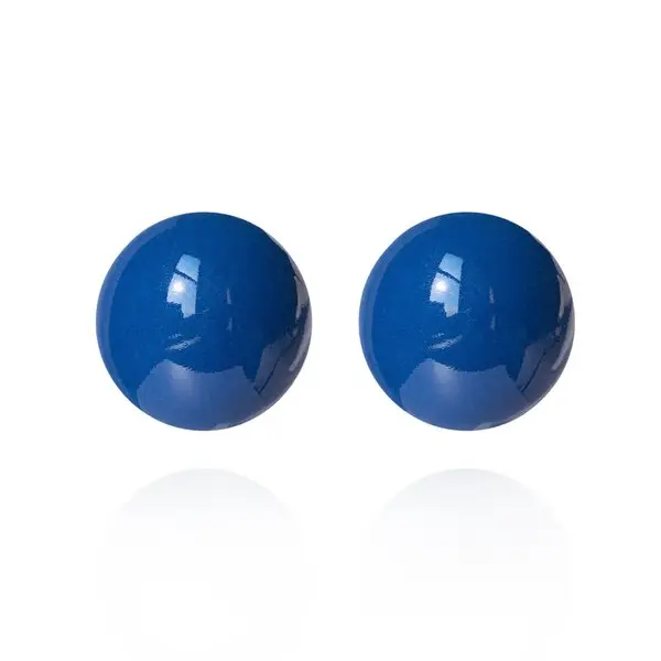 SAULE LABEL Gaia Midi Earrings In Cobalt