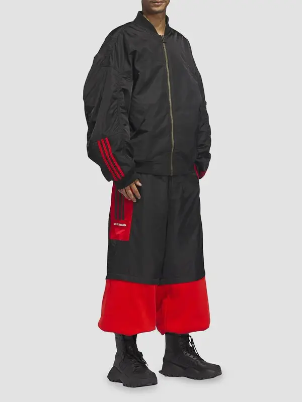 ADIDAS Y-3 Adidas X Willy Chavarria Satin Oversized Bomber Jacket