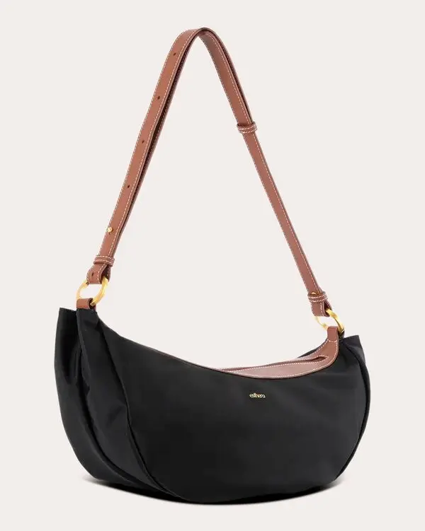ESTHERA Luna Crescent Shoulder Bag