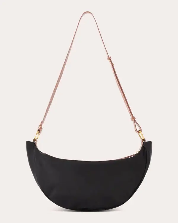 ESTHERA Luna Crescent Shoulder Bag