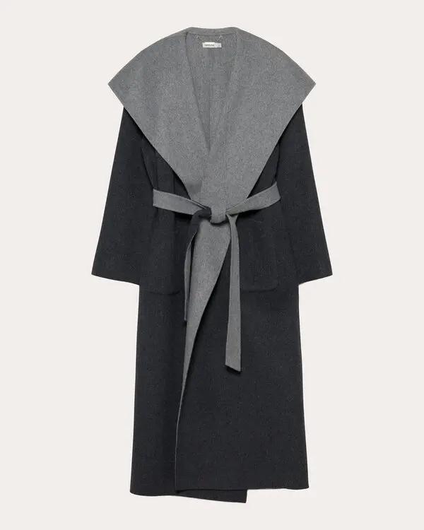 Simkhai Allura Wool Reversible Belted Coat