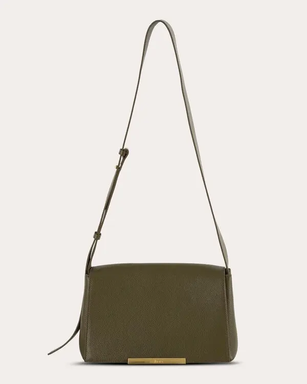 ESTHERA 11am Leather Crossbody Bag