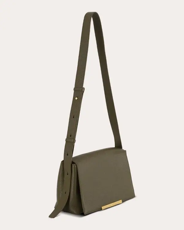 ESTHERA 11am Leather Crossbody Bag