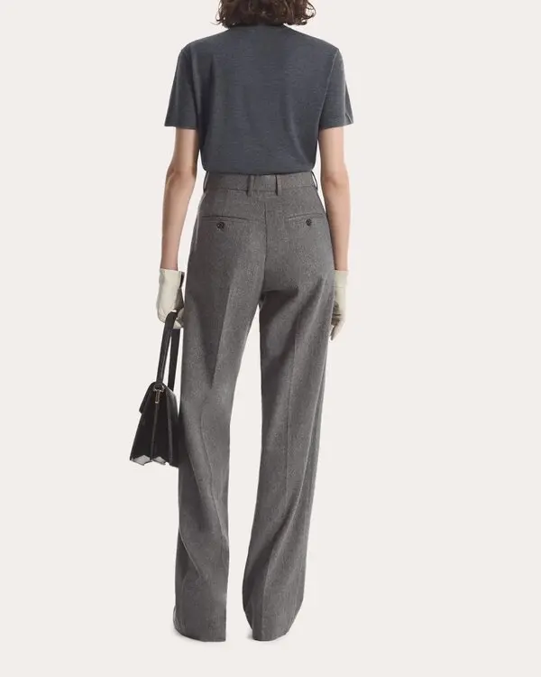 Co Wool Cashmere High-waist Trousers