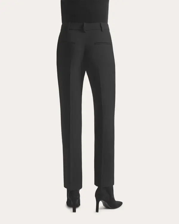 Co Crepe Creased Cigarette Trousers