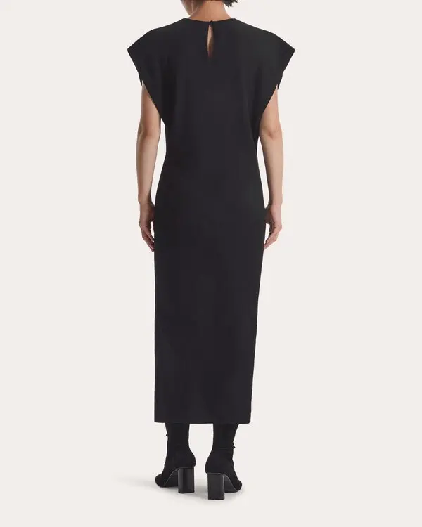 Co Crepe Flutter-sleeve Shift Dress
