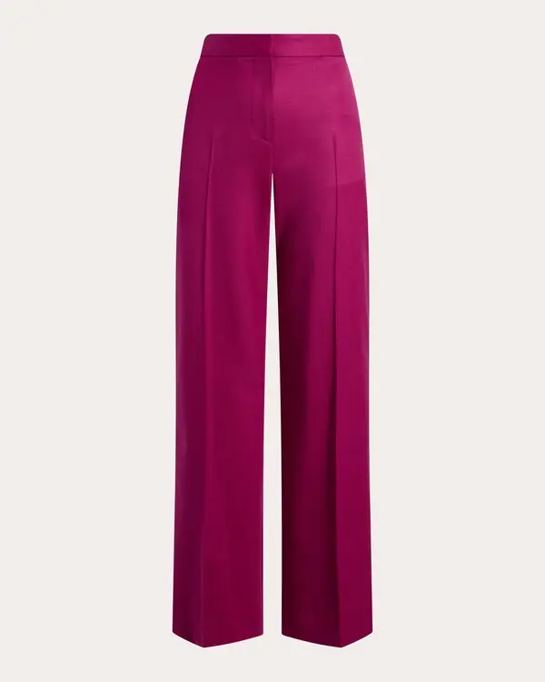 ARGENT Seasonless Wool Wide-leg Trousers
