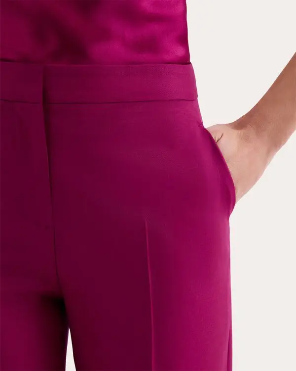 ARGENT Seasonless Wool Wide-leg Trousers