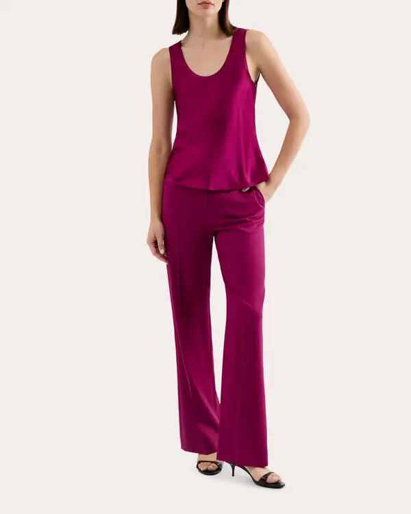 ARGENT Seasonless Wool Wide-leg Trousers
