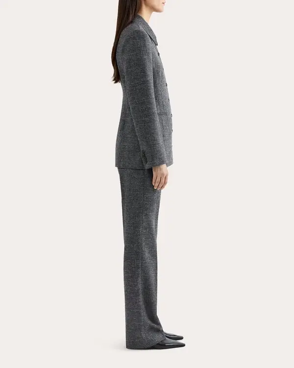 ARGENT Textured Wool Collared Blazer