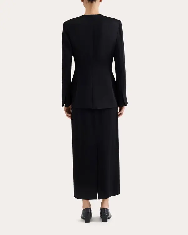 ARGENT Neat Collarless Blazer