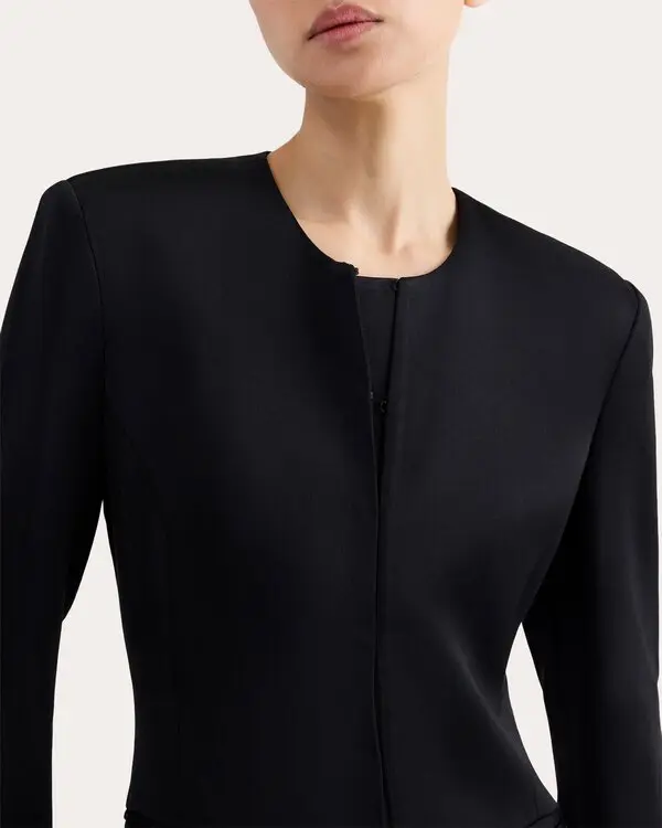 ARGENT Neat Collarless Blazer