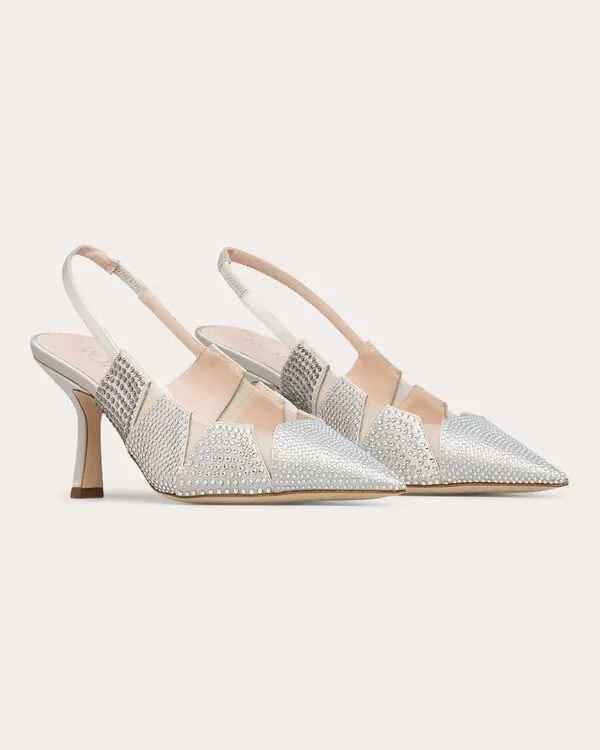 Rodo Olivya 80 Crystal Satin Slingback