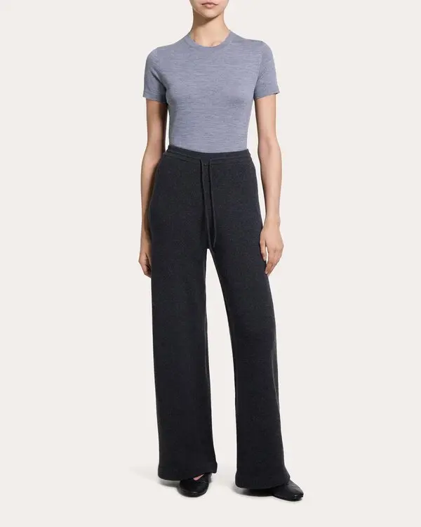 Theory Cashmere Knit Track Pants