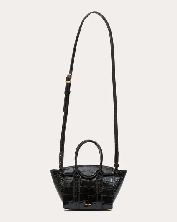 Simkhai Nicola Croc-embossed Leather Mini Tote Bag