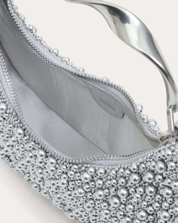 Simkhai Evelyn Beaded Crescent Handbag
