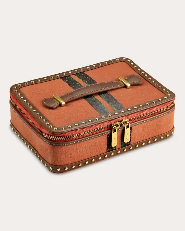 Wolf Ida Travel Zip Canvas Jewelry Case