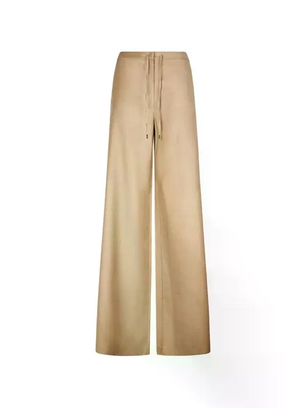 Max Mara Drawstring Palazzo Pants - Neutrals