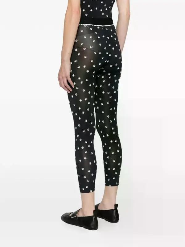 MARINE SERRE Polka-dot Moon Jersey Capri Leggings