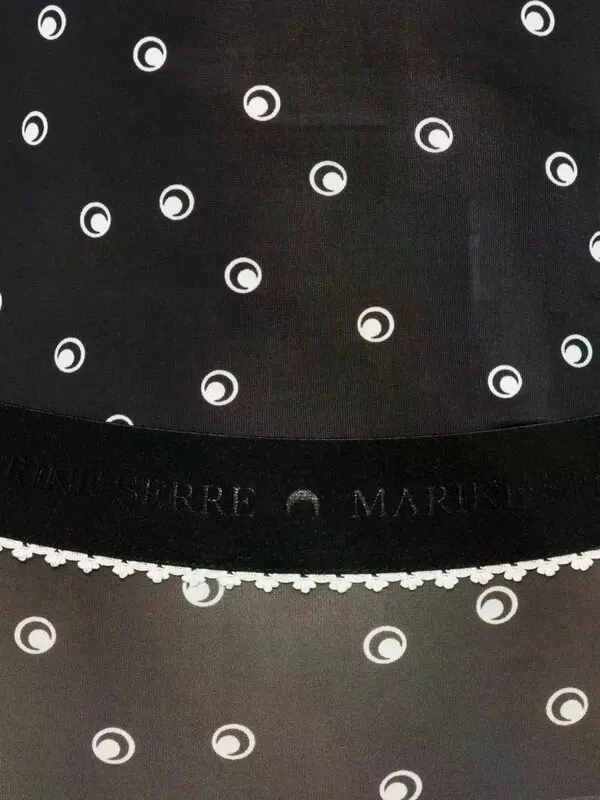 MARINE SERRE Polka-dot Moon Jersey Capri Leggings
