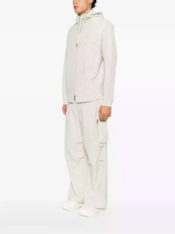Oakley Stripe-pattern Zip-fastening Hoodie
