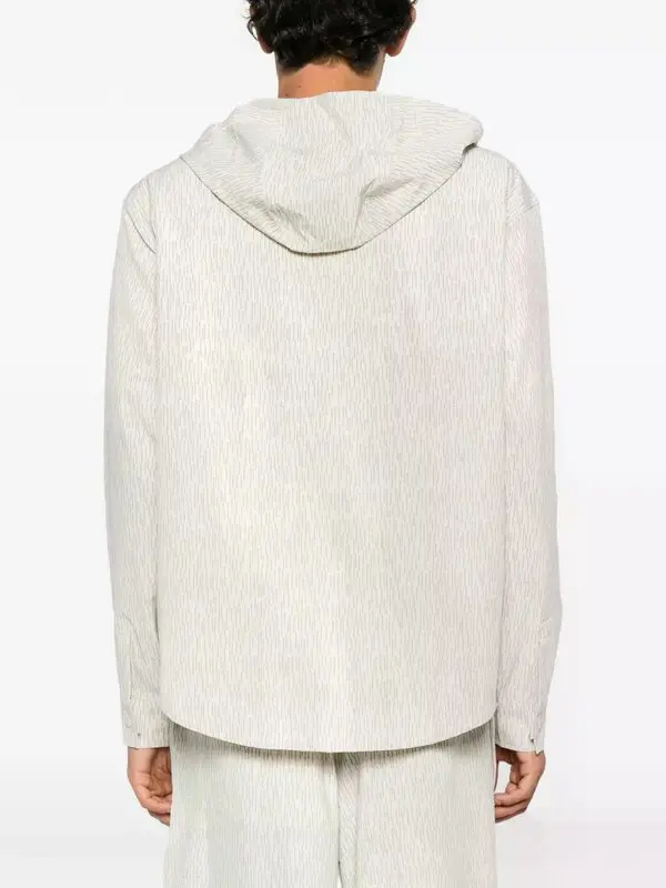 Oakley Stripe-pattern Zip-fastening Hoodie