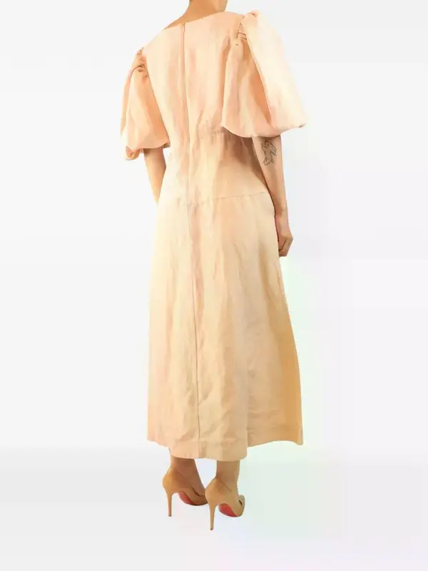 Aje Puff-sleeved Midi Dress