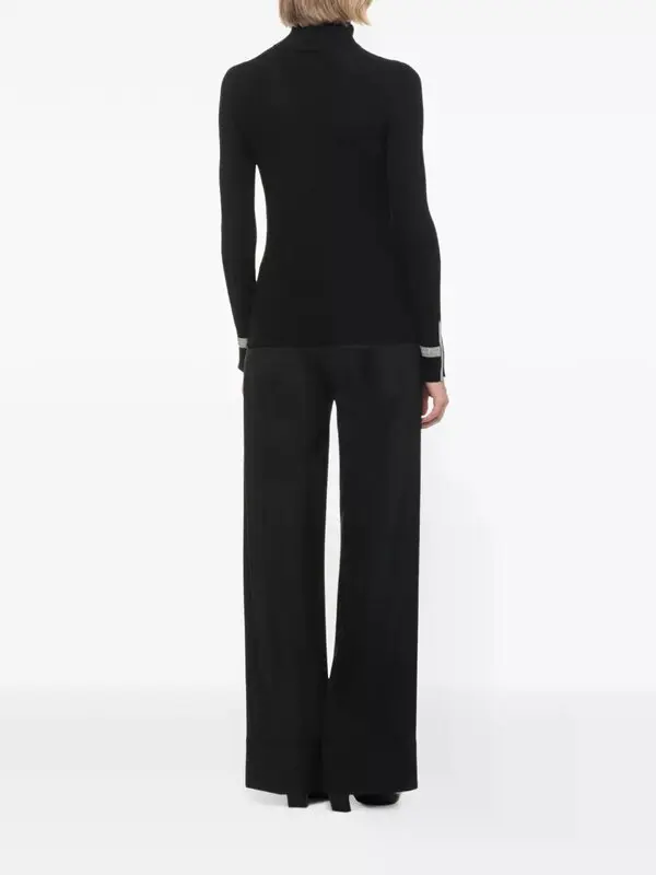 D.exterior Crystal-embellished Collar-detail Sweater