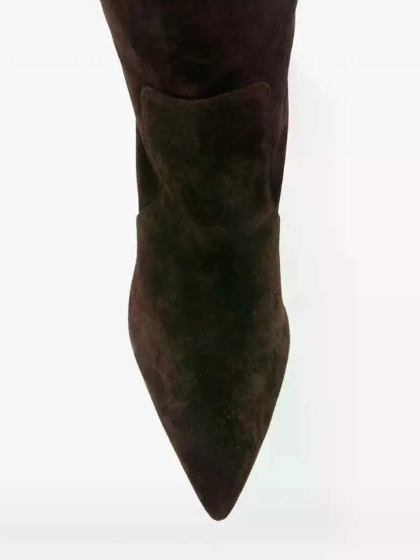 Paris Texas Pointed-toe Block-heel Boots