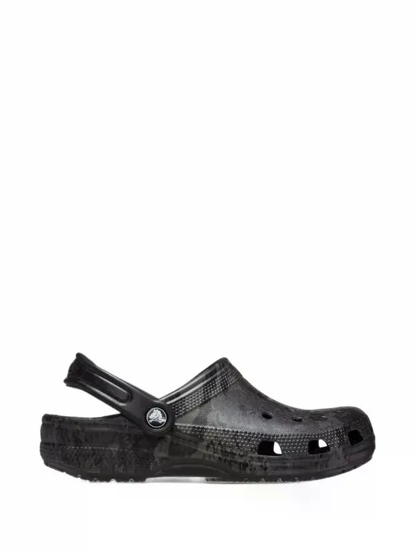 CROCS Classic Veil Camo Clogs - Black
