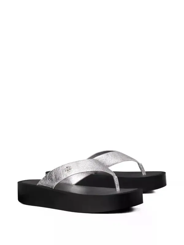 Tory Burch Crinkle-effect Platform Sandals