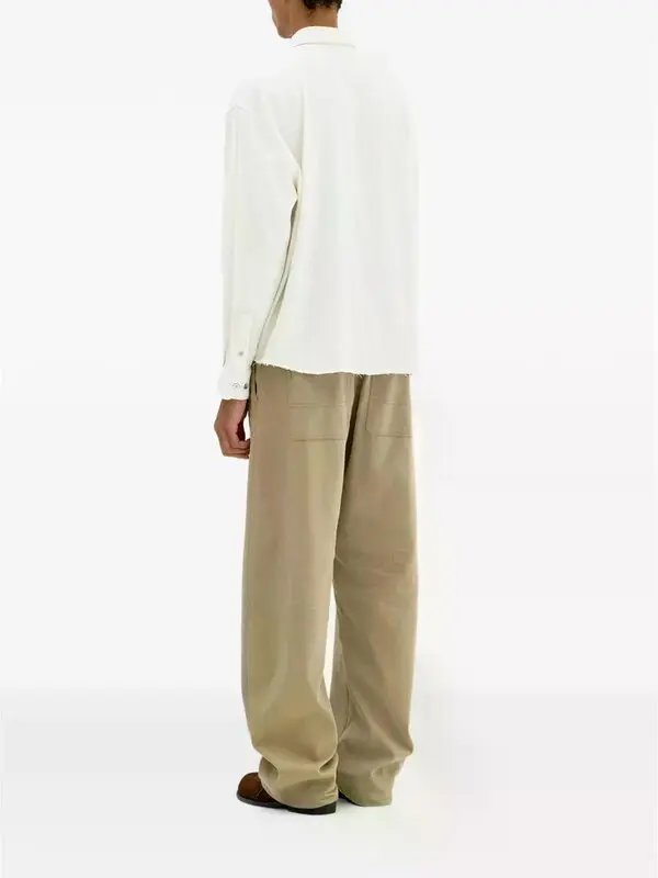 COOR Embossed Curved Trousers