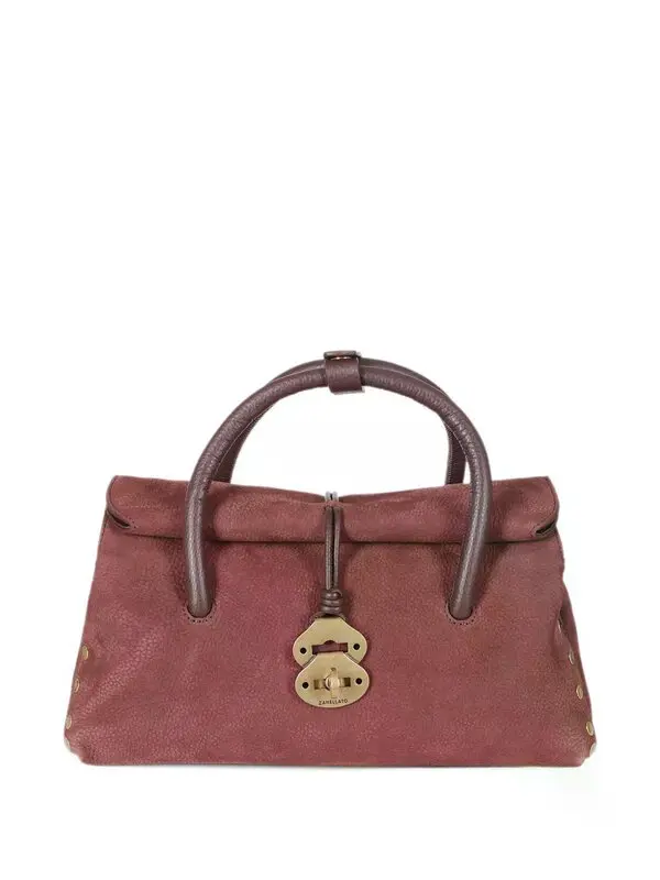 ZANELLATO Dotta Jones Nubuck Tote Bag - Red