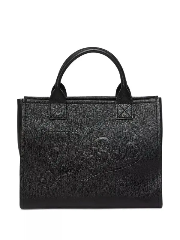 MC2 SAINT BARTH Vanity Logo-embossed Tote Bag - Black